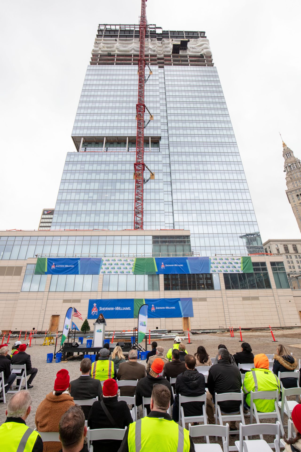 Sherwin-Williams Celebrates New Global Headquarters Topping-Off Ceremony