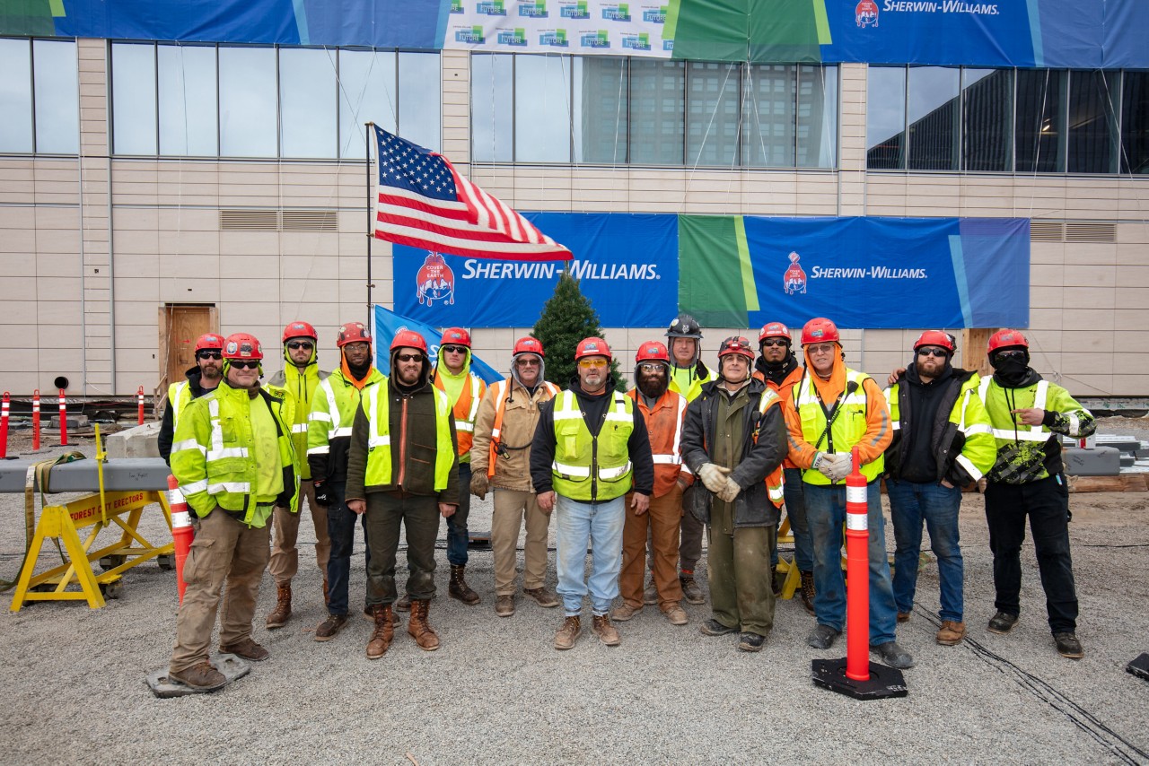 Sherwin-Williams Celebrates New Global Headquarters Topping-Off Ceremony