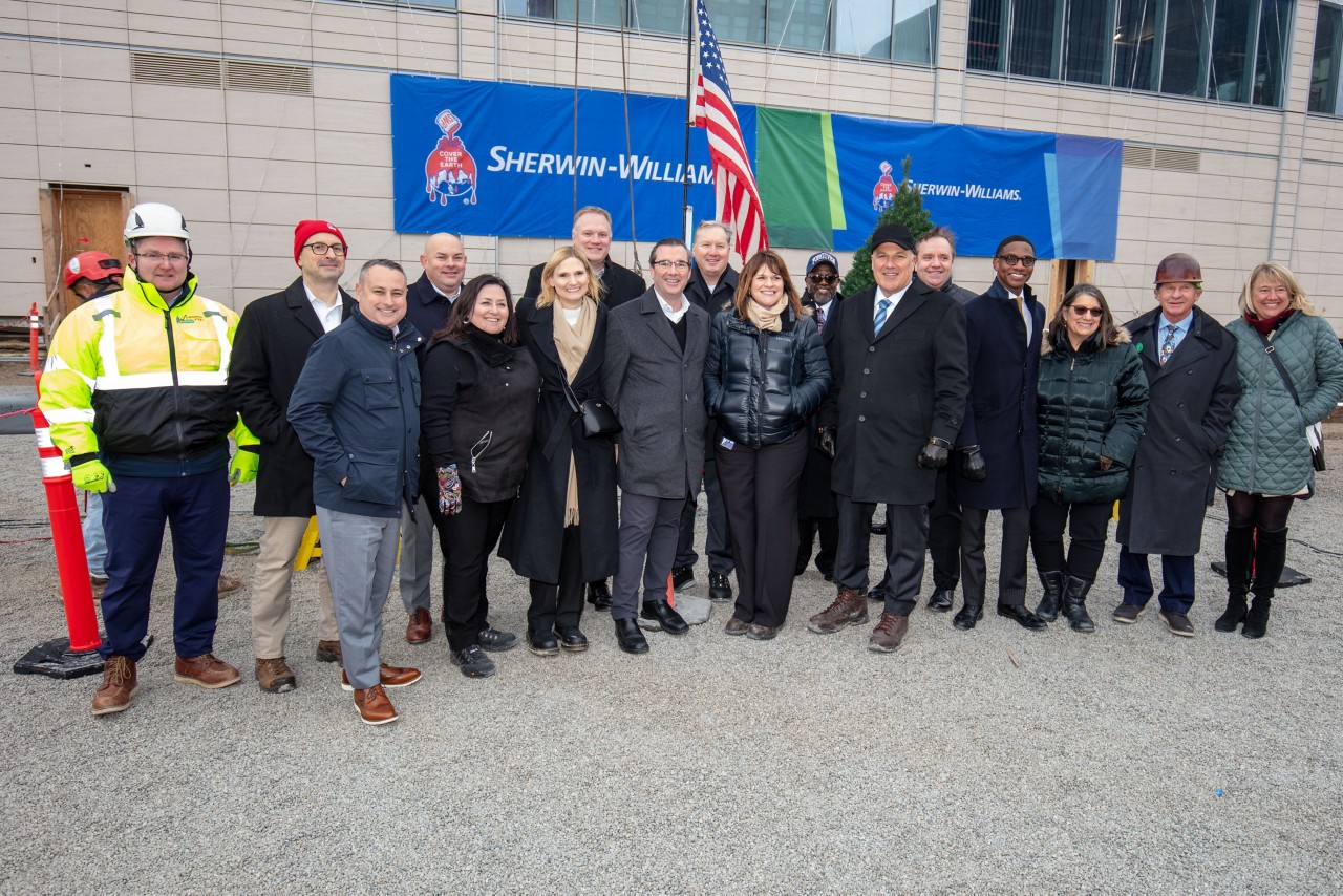 Sherwin-Williams Celebrates New Global Headquarters Topping-Off Ceremony
