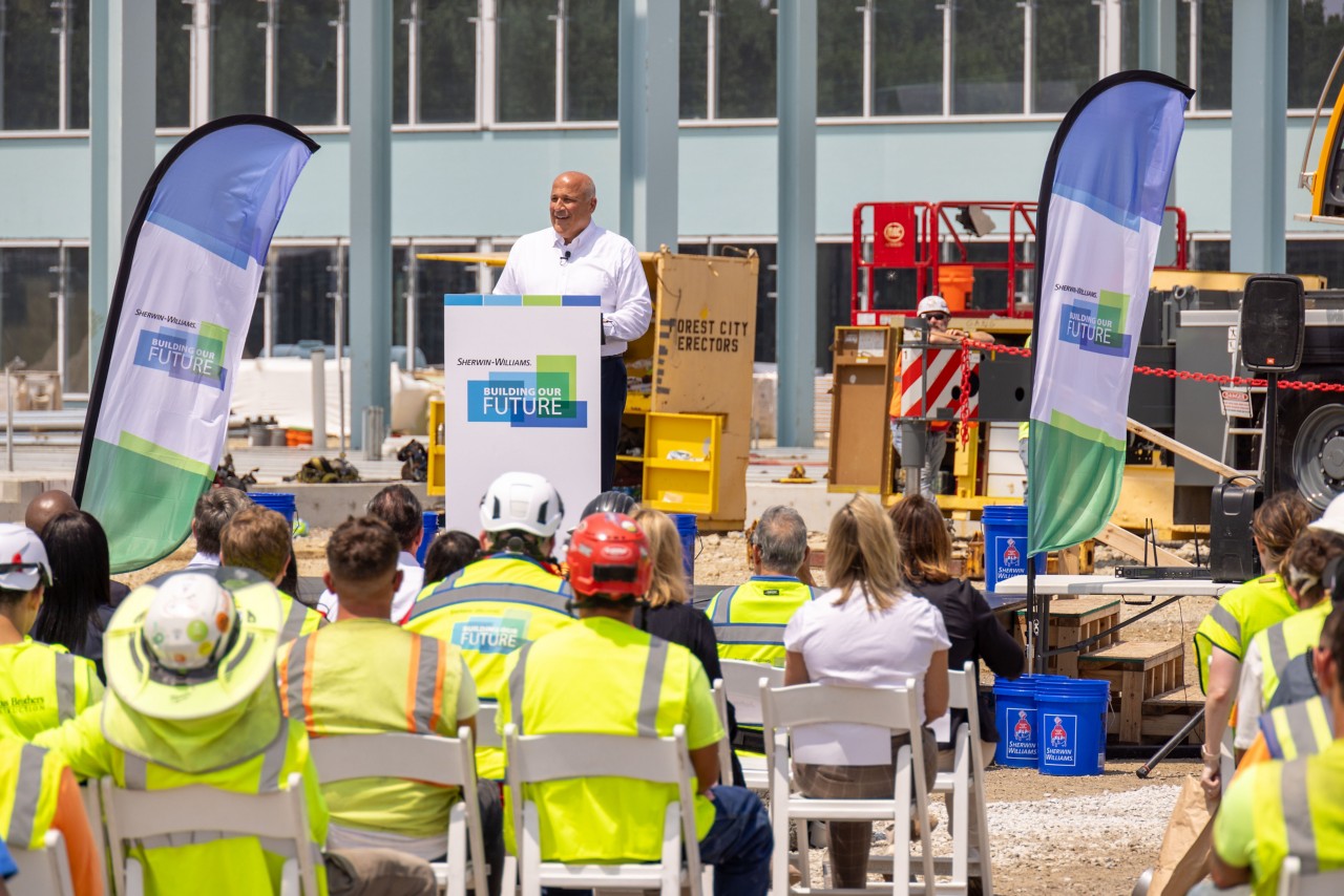 Topping-Off Ceremony at Sherwin-Williams New Global R&D Center Marks ...